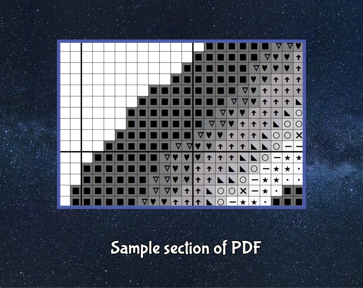 Solar Eclipse - Astronomy cross stitch pattern – Climbing Goat Designs
