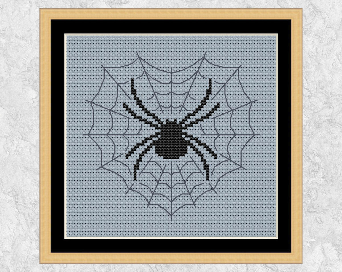 A Spider's Heart - Halloween cross stitch pattern – Climbing Goat Designs