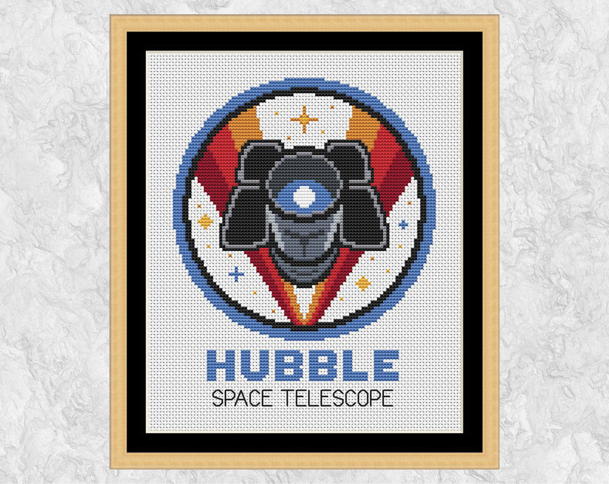 Hubble Space Telescope - Astronomy cross stitch pattern – Climbing Goat ...
