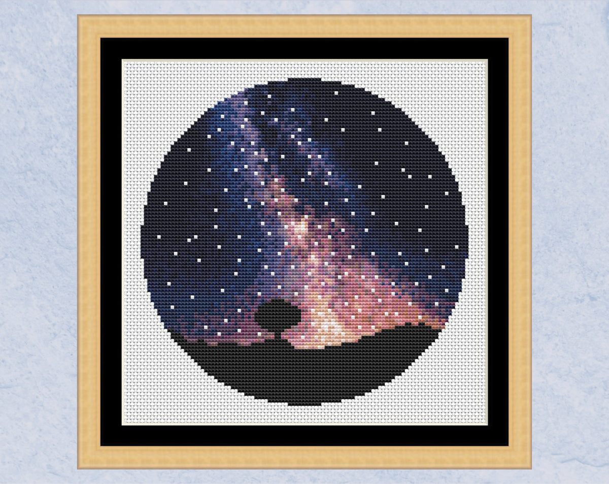 Milky Way - Astronomy cross stitch pattern – Climbing Goat Designs